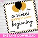 Graduation Gift Tag Printable | Sweet Ending to A New Beginning ...