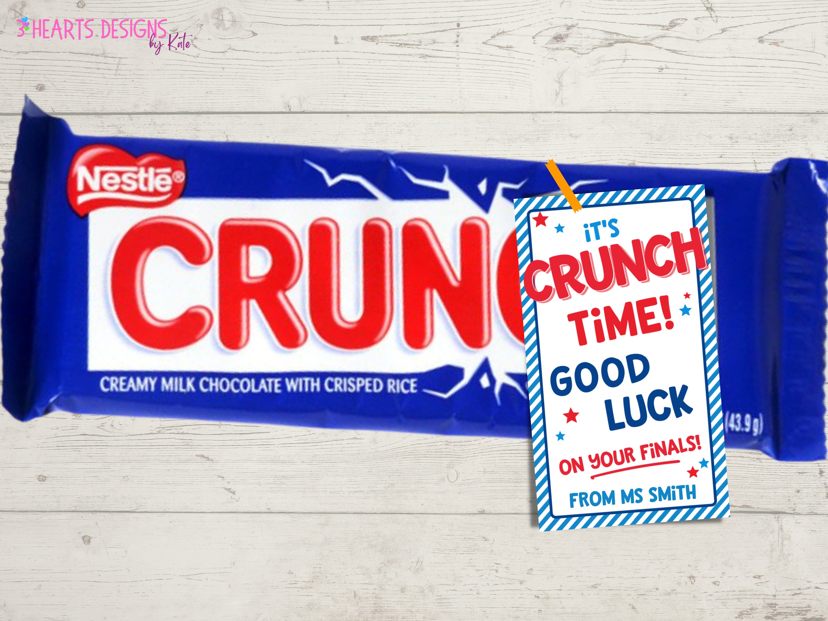 Good Luck Tags Printable Crunch Candy Favor Test - Etsy