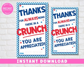 PRINTABLE Cookie Thank You Tag Cookie Appreciation Gift Tag - Etsy