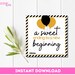 Graduation Gift Tag Printable Sweet Ending to A New Beginning Printable ...