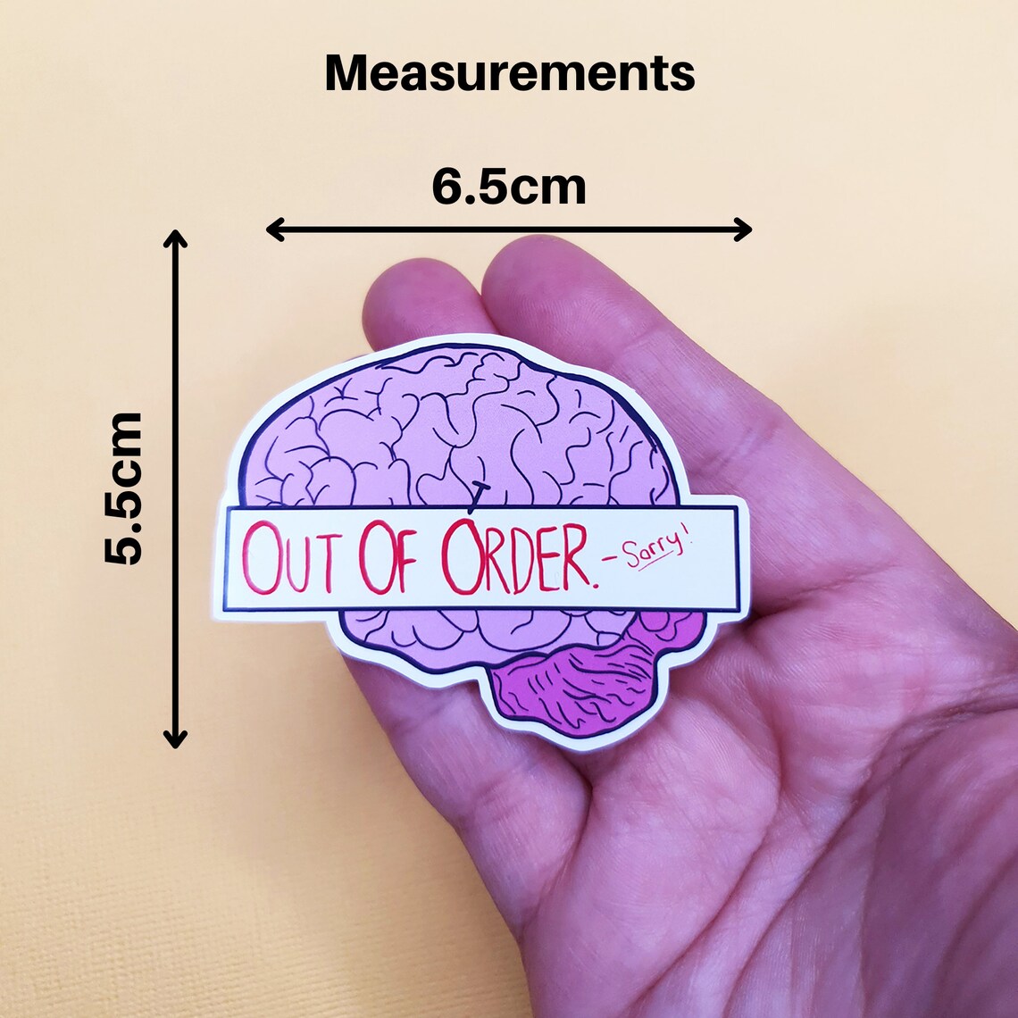 Brain Out of Order Sticker Mental Health ADHD - Etsy
