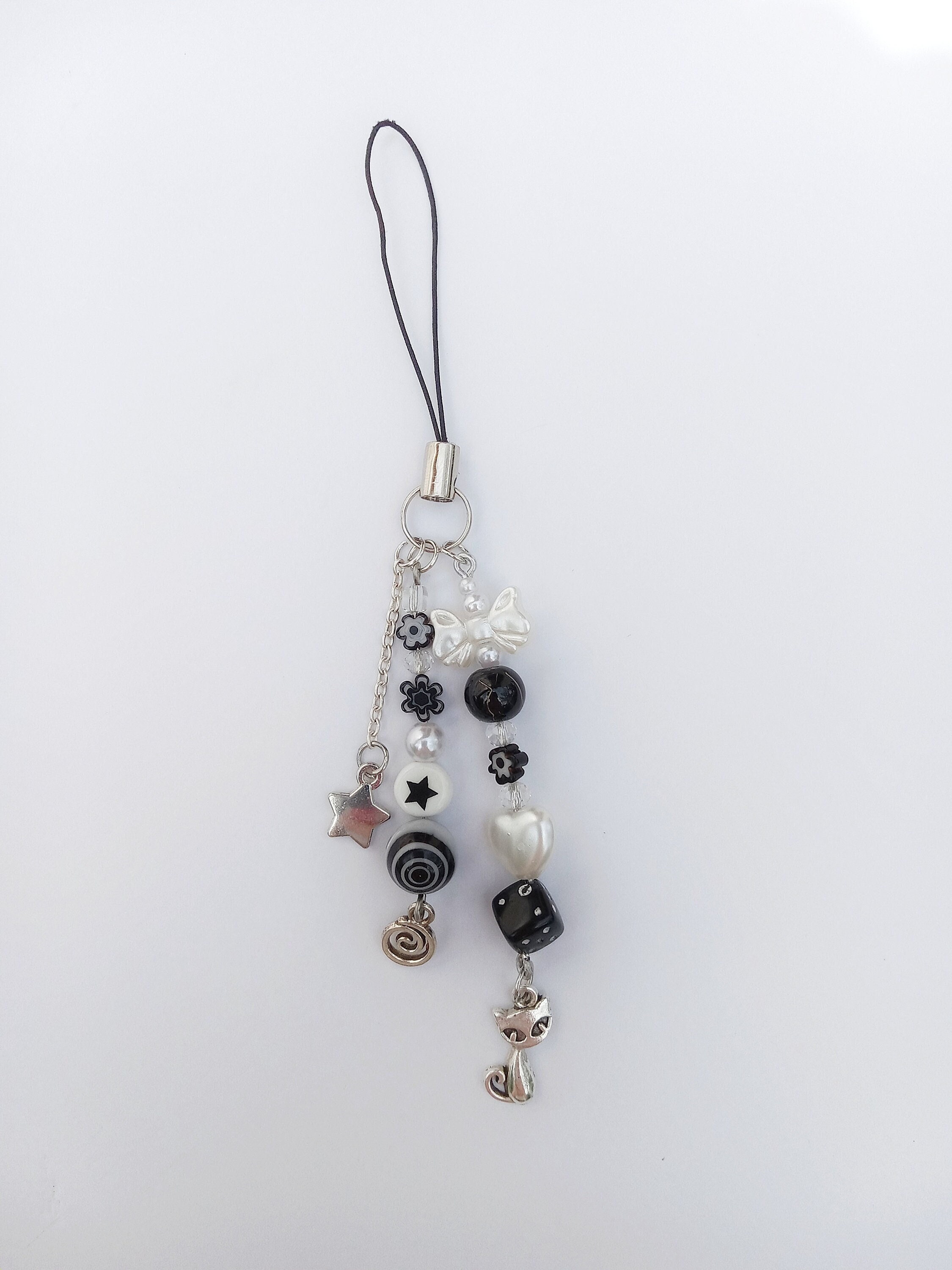 Black and White Aesthetic Phone Charm Acubi Style Inspired - Etsy