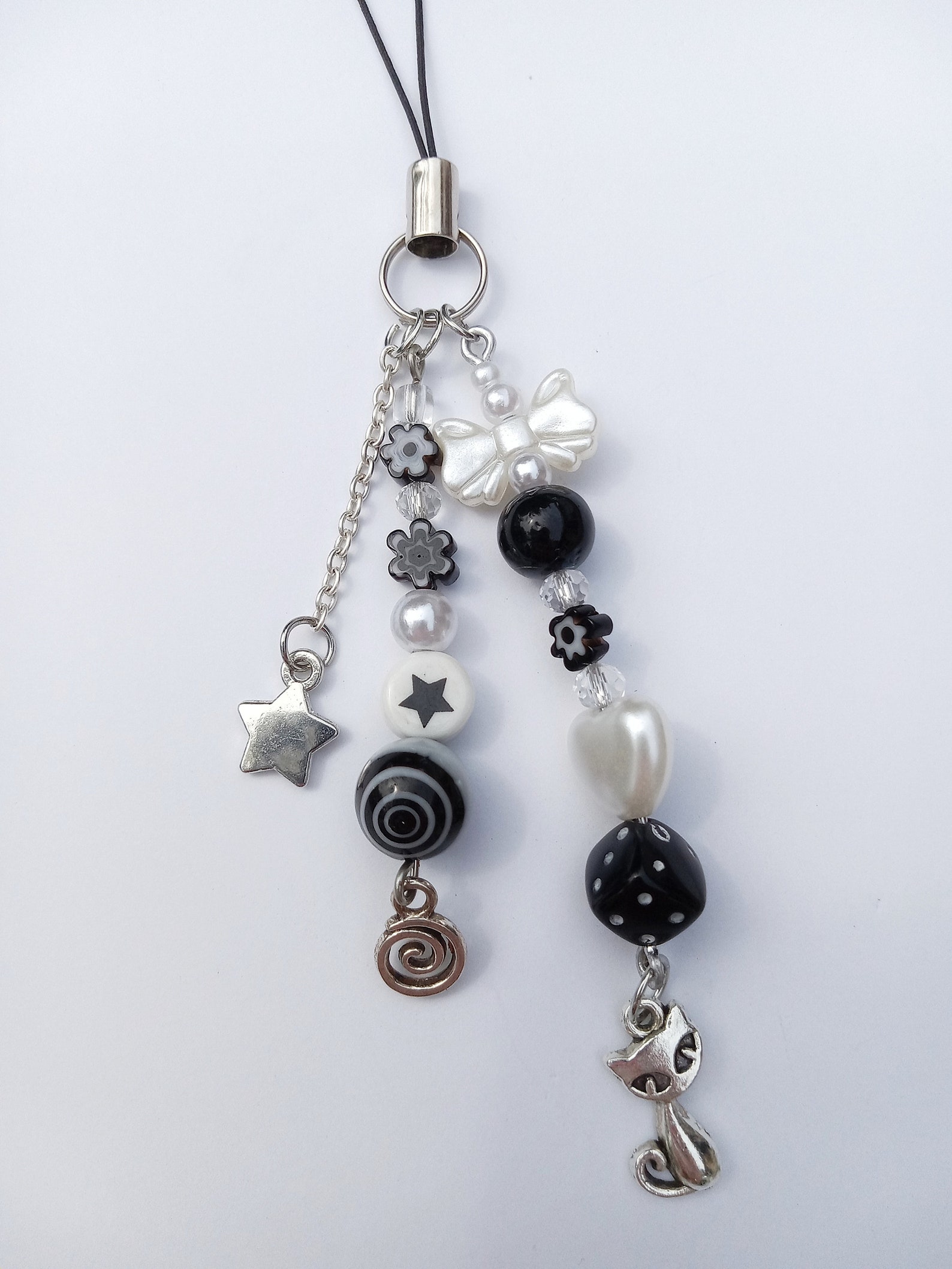 Black and White Aesthetic Phone Charm Acubi Style Inspired - Etsy