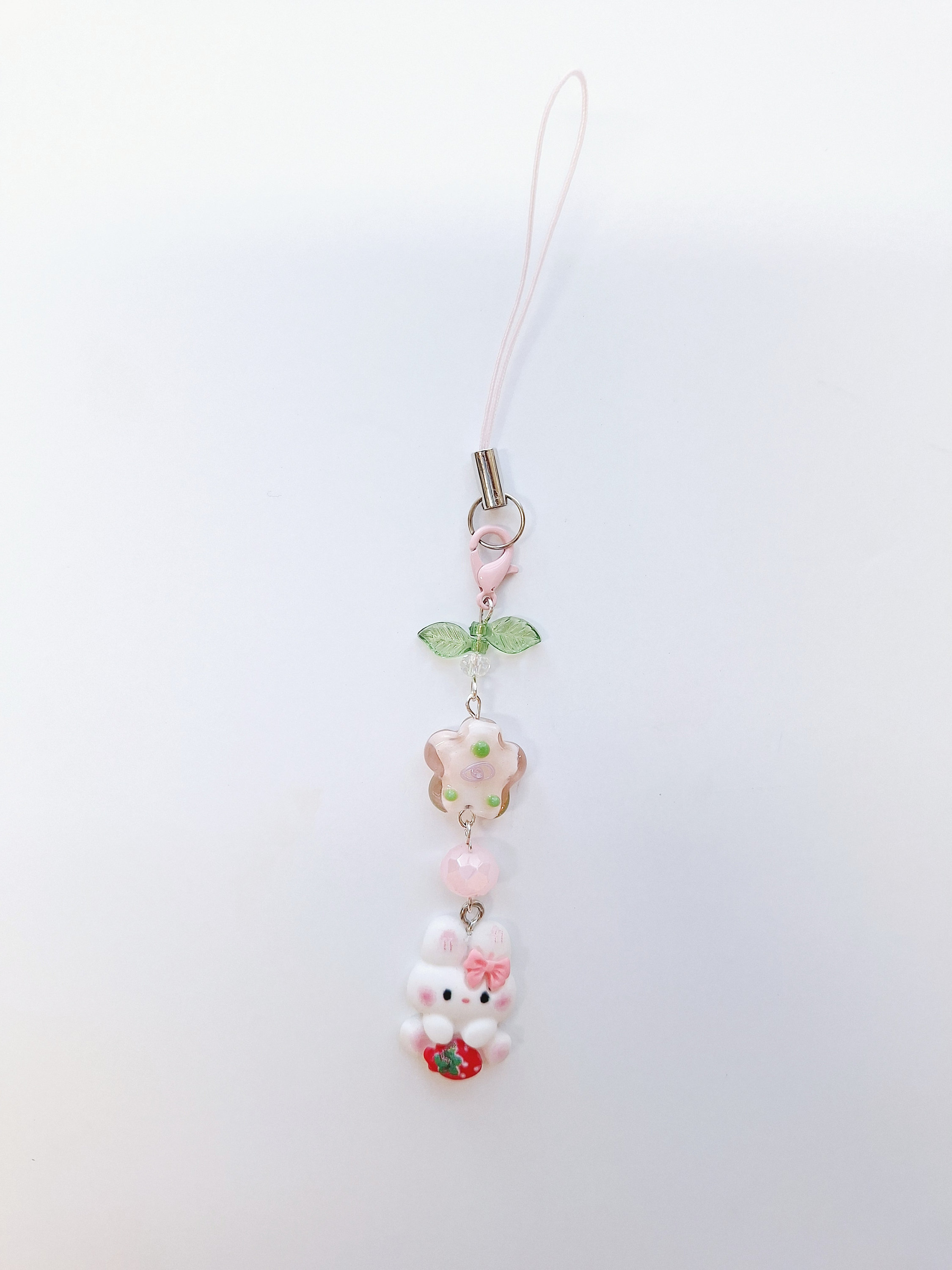Strawberry Bunny Phone Charm Y2K, Cute Style Phone Charm Aesthetic ...