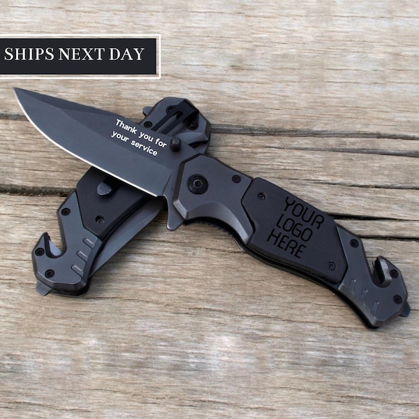 Logo Engraved Pocket Knives - Etsy