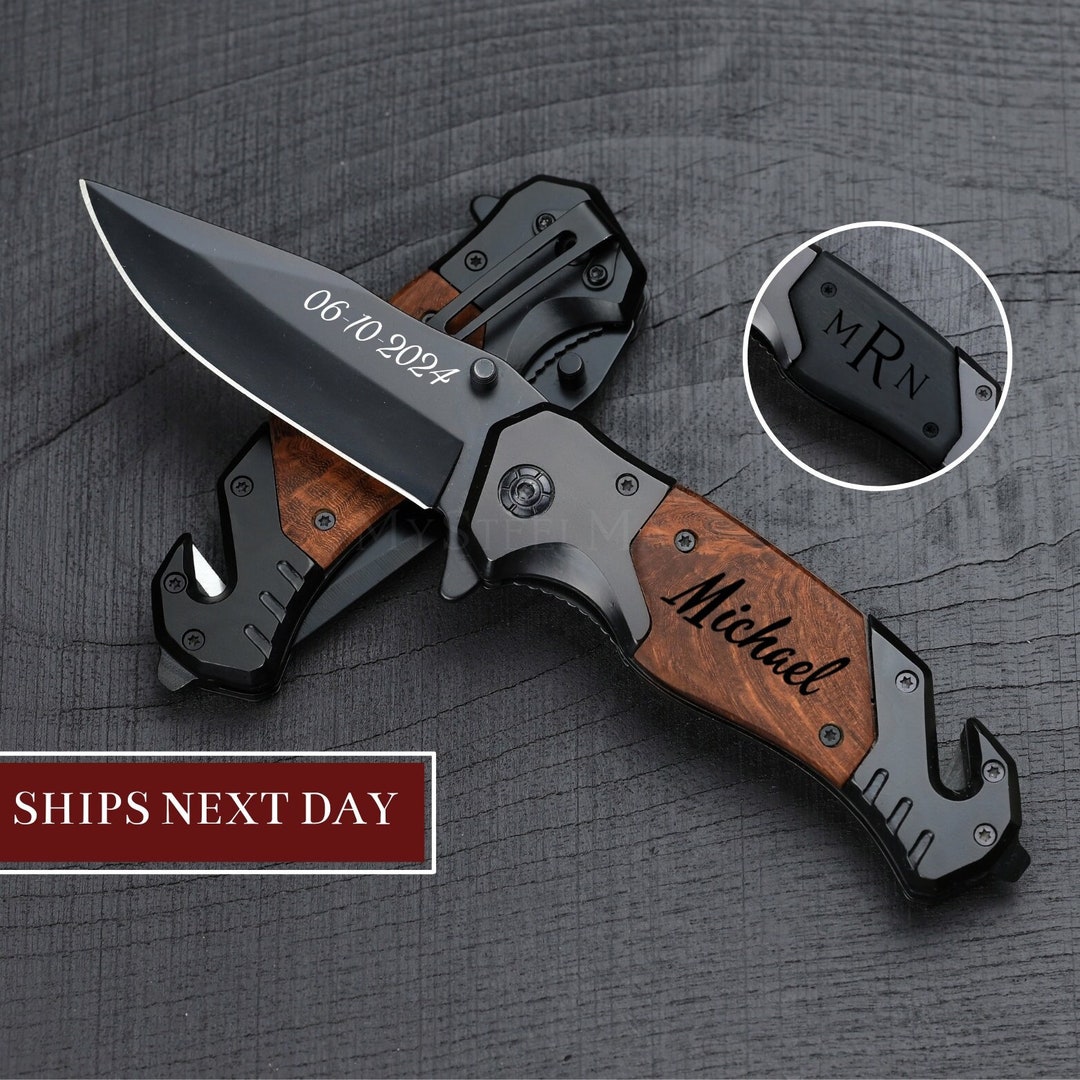 Personalized Gift Knives Handmade Mens Boyfriend Gift for Him, Fathers ...
