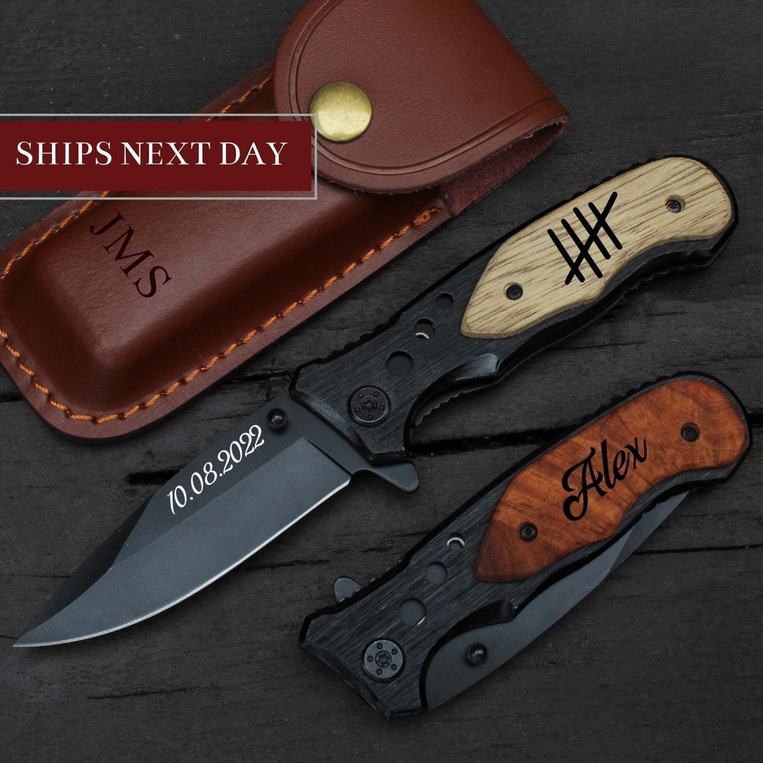 ENGRAVED POCKET KNIFE - Personalized Knife - Anniversary Gift - Knife ...
