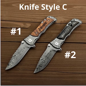 Personalized Gift Knives Handmade Mens Boyfriend Gift for Him, Fathers ...