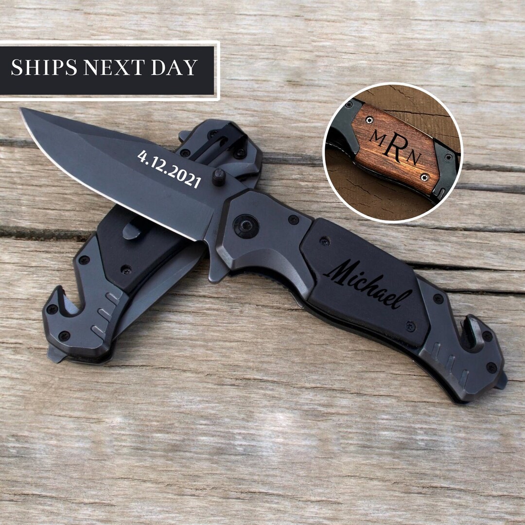 Personalized Gift Knives Handmade Mens Boyfriend Gift for Him, Fathers ...