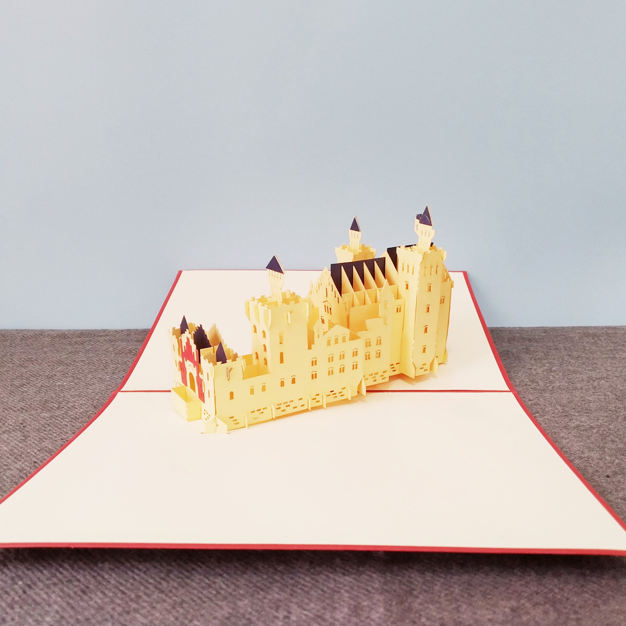 Neuschwanstein Castle 3D Pop-up Greeting Card, New Swan Stone Castle ...