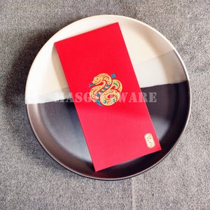 Embossed Golden Snakesset of 6pcs Chinese New Year Red Envelopes, Red ...