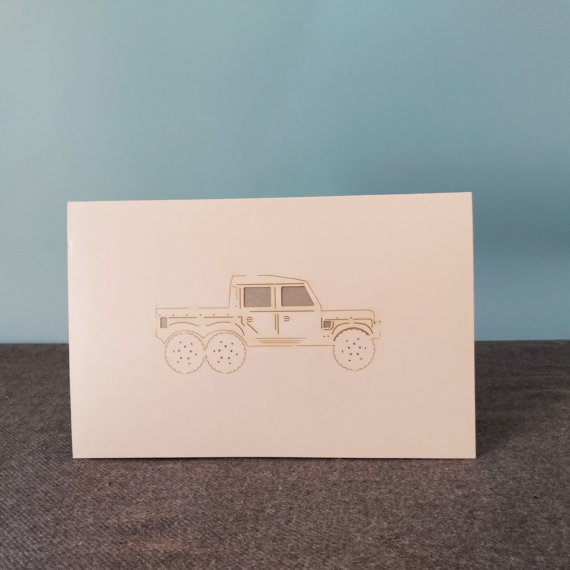 Jeep 3D Pop-up Card 3D Greeting Card Pop Out Card Paper - Etsy