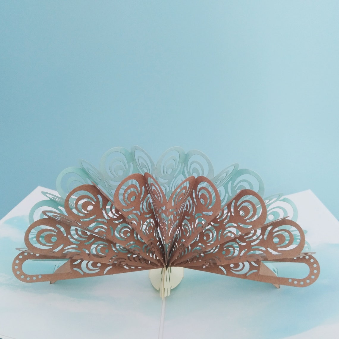 Peacock 3D Pop-up Card 3D Greeting Card Pop Out Card Paper - Etsy