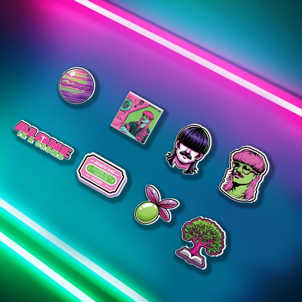 Oliver Tree Alone in a Crowd 2024 Tour Fan Supporting Sticker Laptop ...