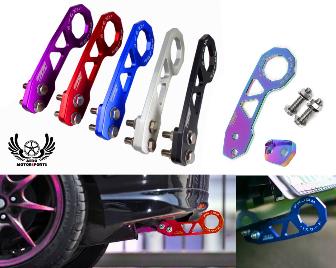 PW JDM Rear Tow Hook Universal Fitment + Bolts & Nuts - Etsy