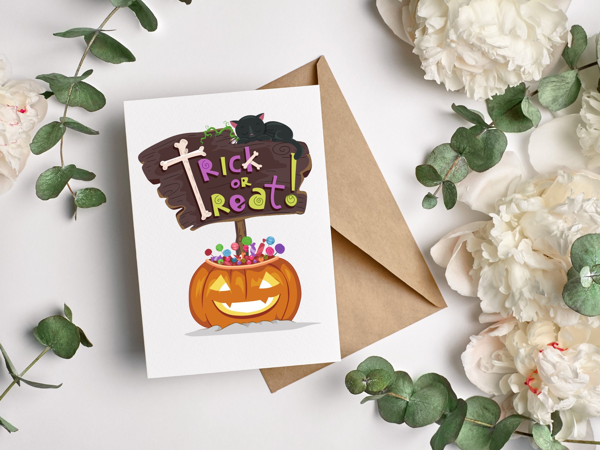 Set of 11 Picture, Trick Just Treat SVG, Halloween Svg, Trick or Treat ...