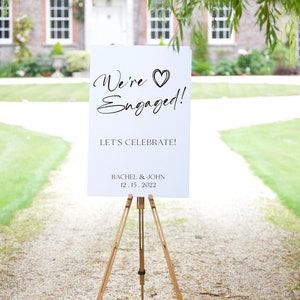 Engagement Party Sign Wedding Engagement Sign Print - Etsy