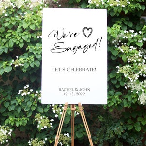 Engagement Party Sign Wedding Engagement Sign Print - Etsy