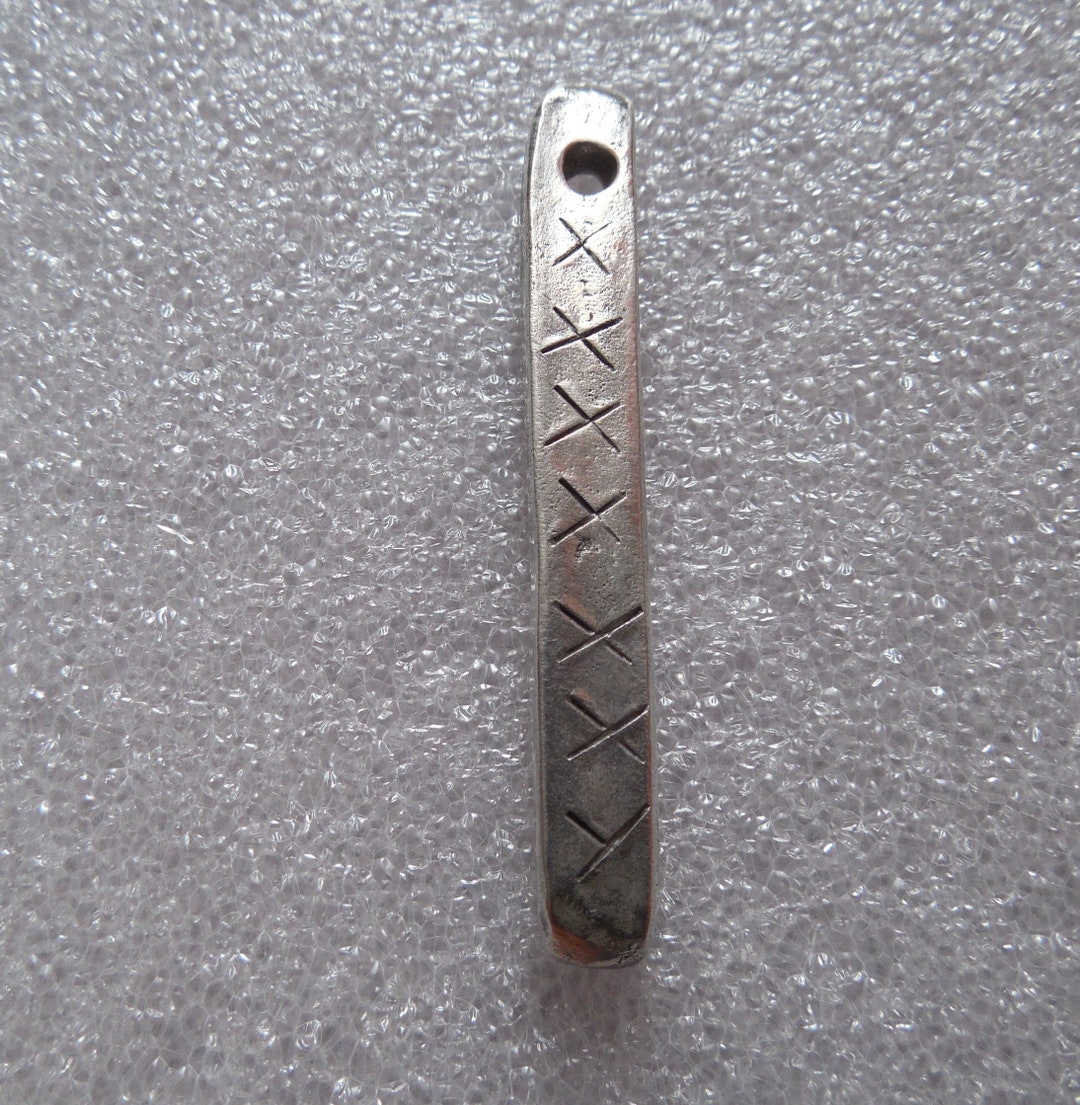 Viking Silver Money Ingot With Symbols, Viking Jewelry, Ancient ...