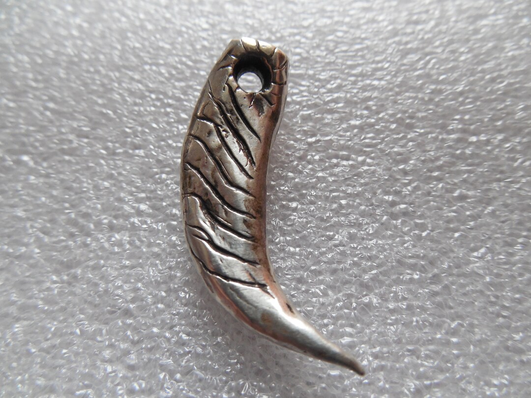 Viking Silver Amulet Claw With Signs, Viking Jewelry, Ancient ...