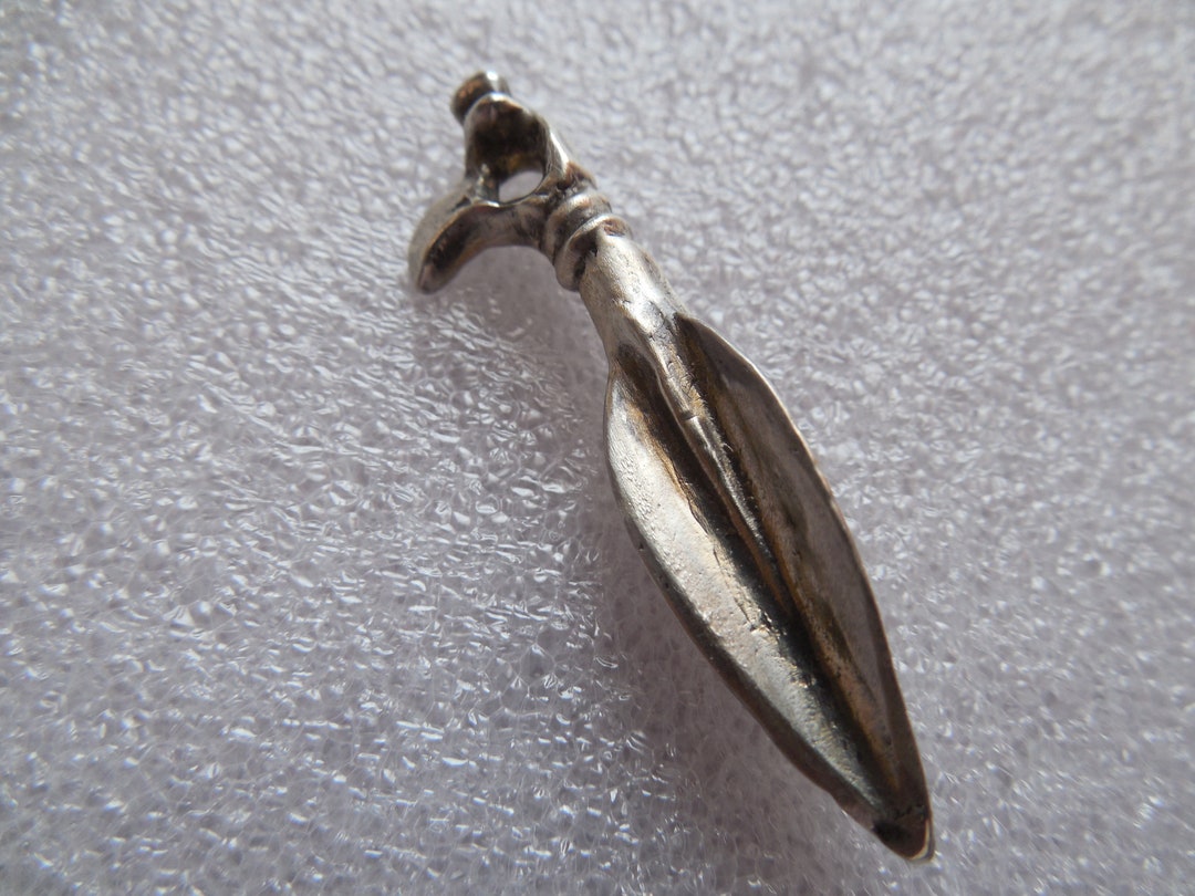 Viking Silver Zoomorphic Amulet Arrow,viking Jewelry,ancient Protective ...