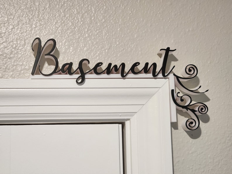 Basement Door Topper / Over the Door Sign / Basement Sign / - Etsy