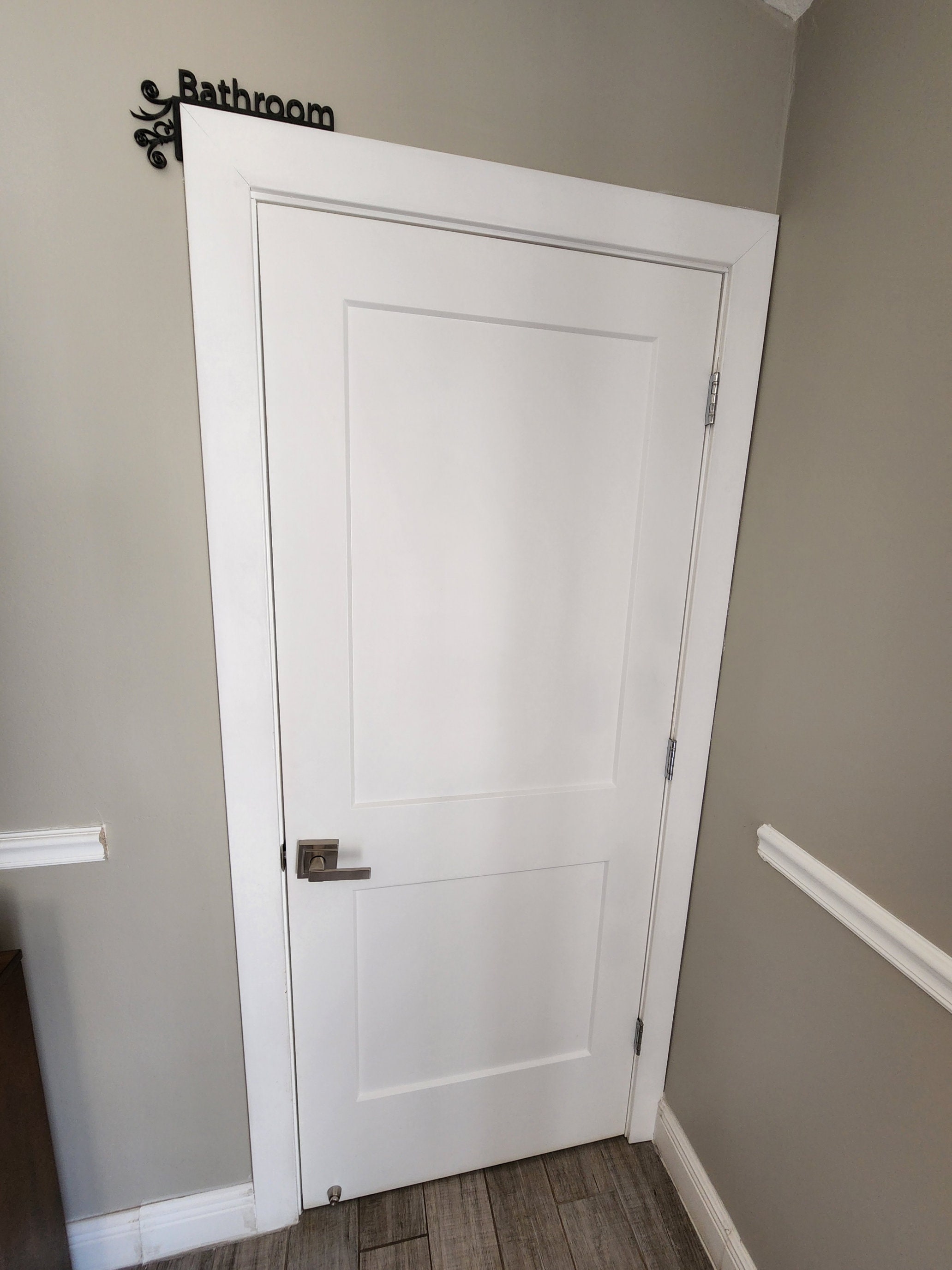 Bathroom Door Topper / Over the Door Sign / Bathroom Sign / - Etsy