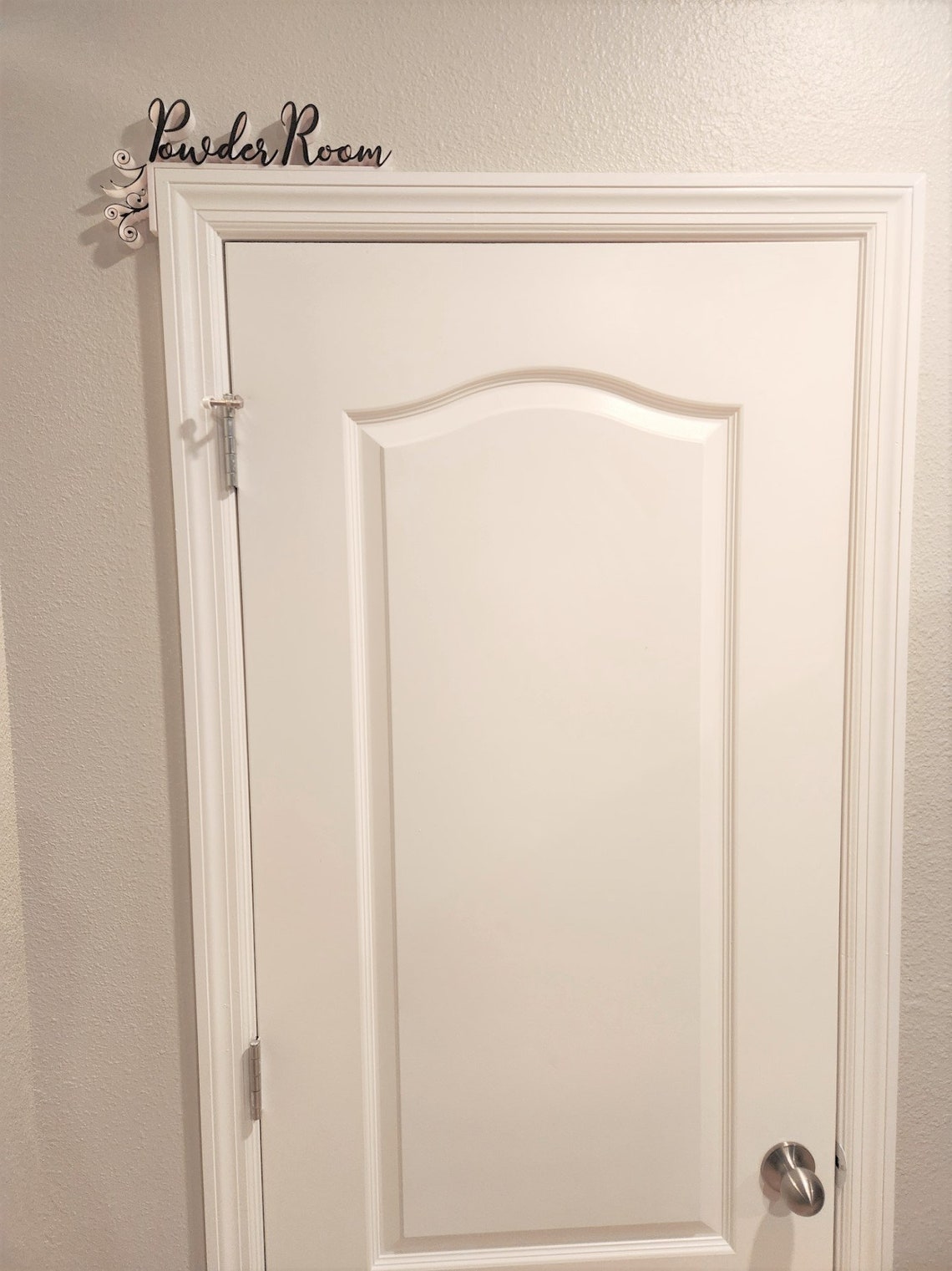 Powder Room Door Topper / Over the Door Sign / Powder Room Sign ...
