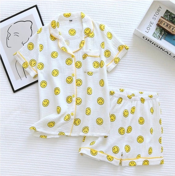 Smiley Face Pajamas Preppy Pyjamas Preppy Sleepwear Trendy | Etsy Australia Smiley Face Pajamas Preppy Pyjamas Preppy Sleepwear Trendy | Etsy Australia