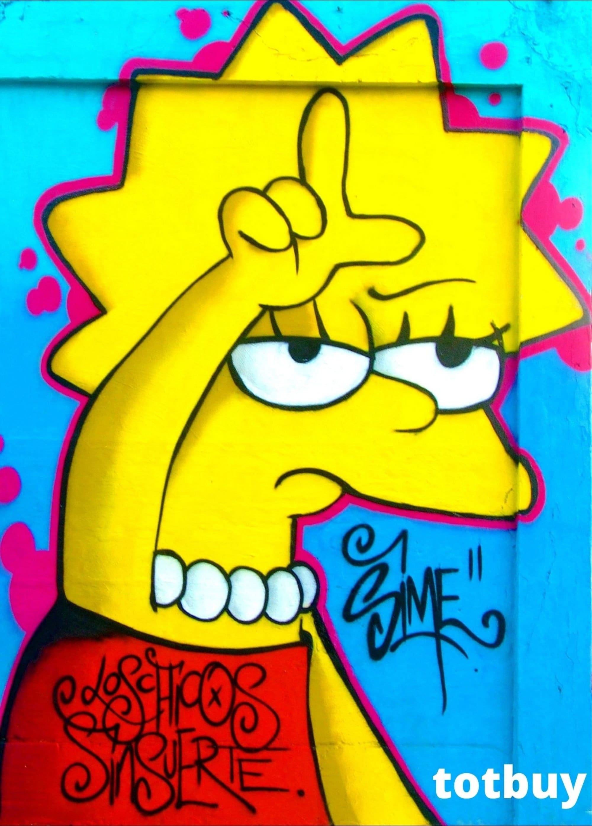 Graffiti Painting DIGITAL DOWNLOAD Simpson - Etsy