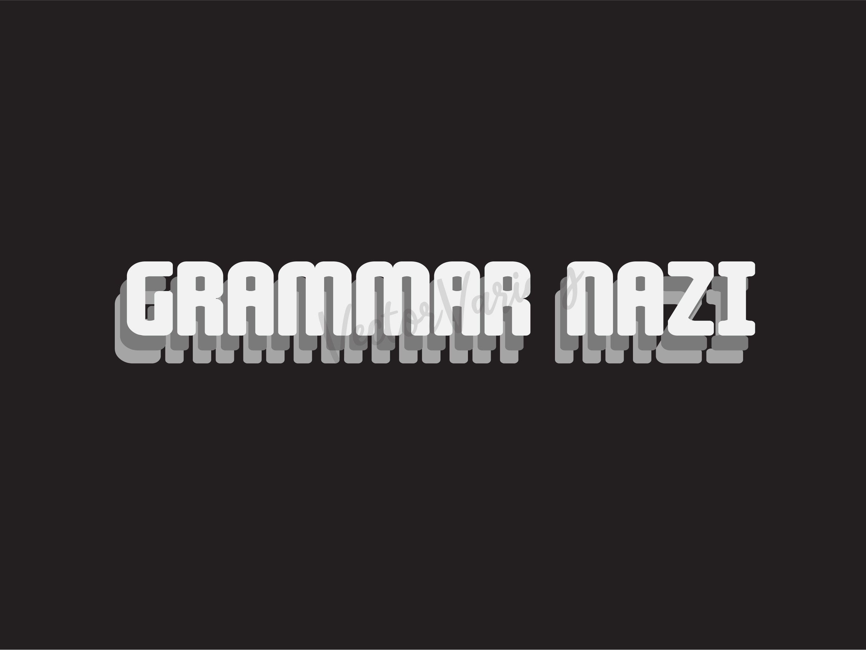 Grammar Nazi Logo