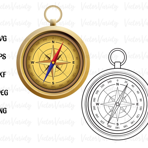 Old Compass Necklace - Etsy