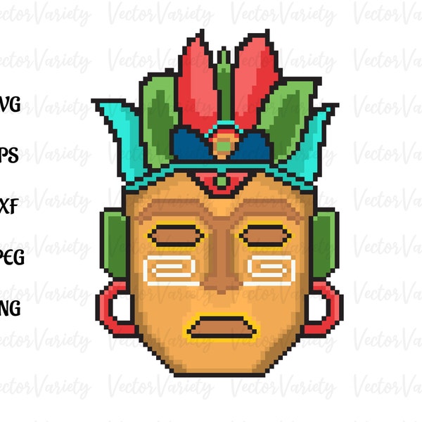 Mayan Mask - Etsy
