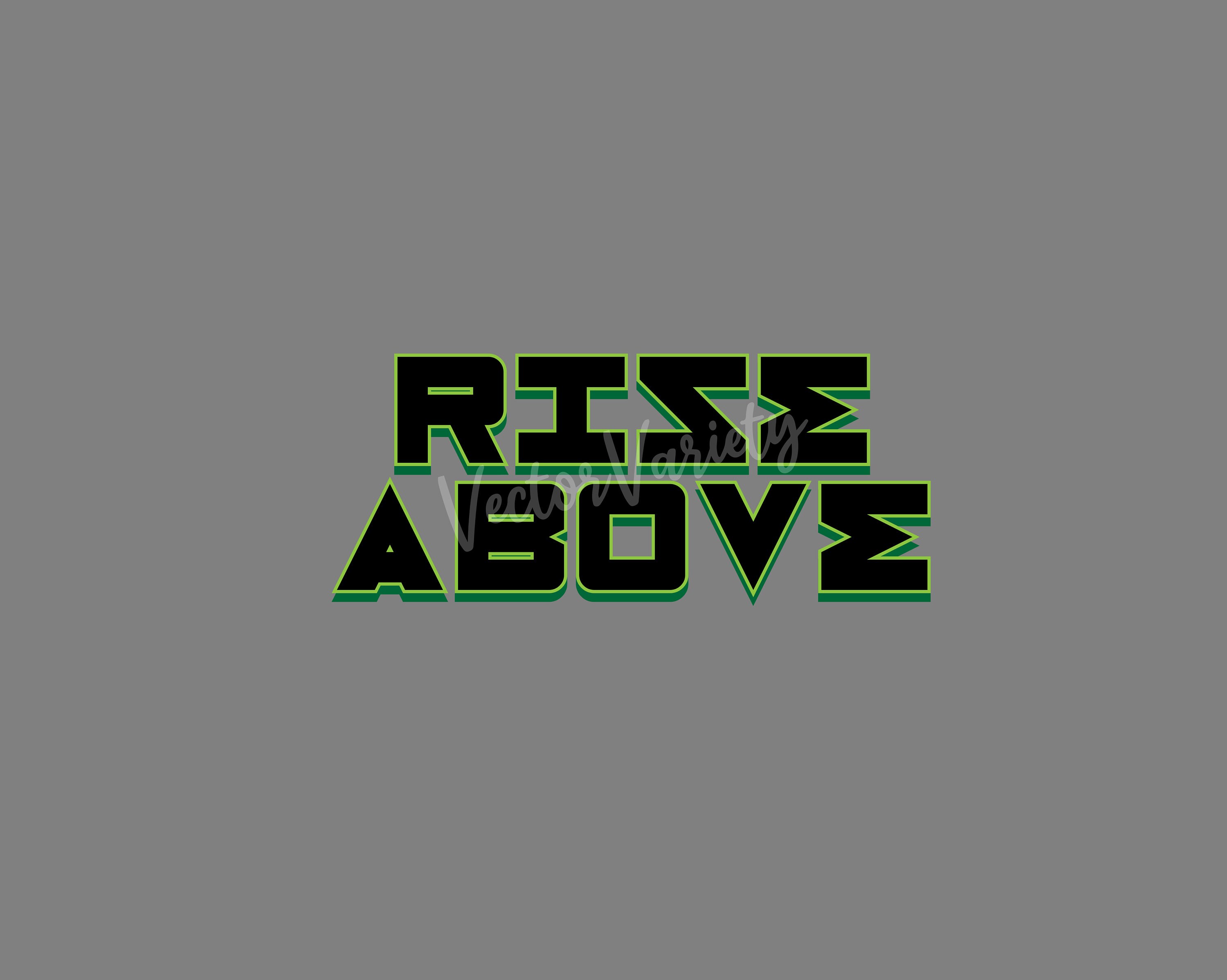 RISE ABOVE, Minimalist Text Logo, Sublimation, Svg, Eps, Png, Jpeg - Etsy