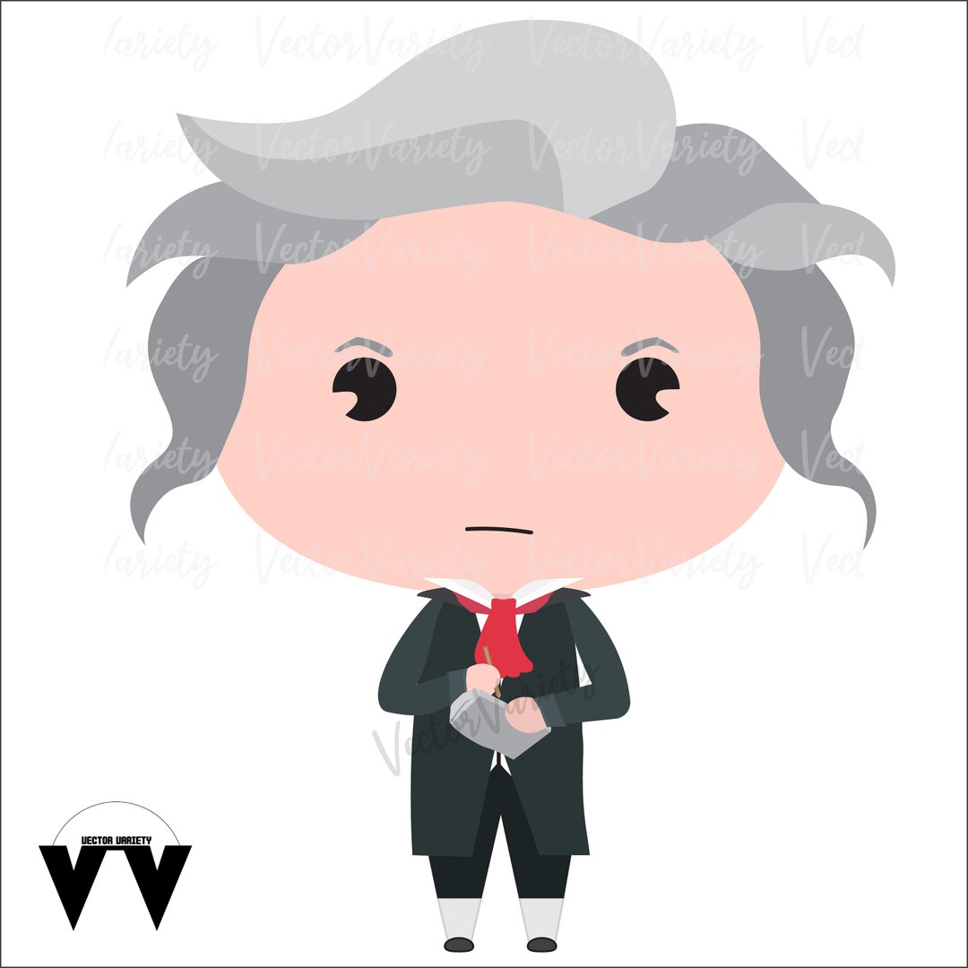 Ludwig Van Beethoven, Sticker, Svg, Png, Eps, Dxf, Vector, Illustrator ...