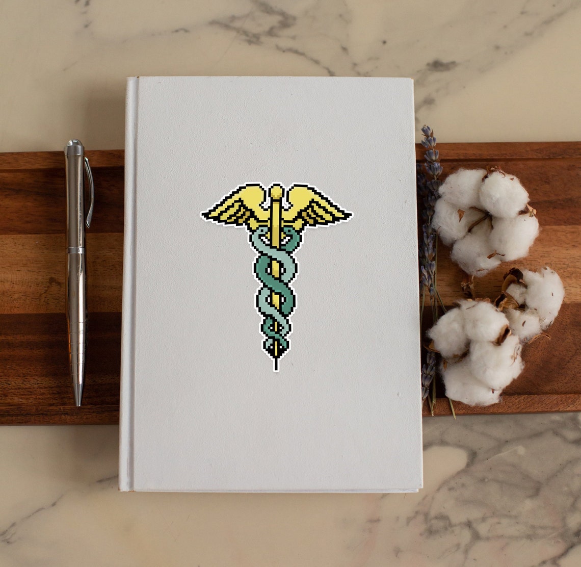 Caduceus, Pixel Art, Staff of Hermes, Mercury, Health, Doctor, Digital ...
