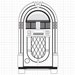 Vintage Jukebox, Retro, Cd, Outline, Illustration, Cut File, Svg, Eps ...