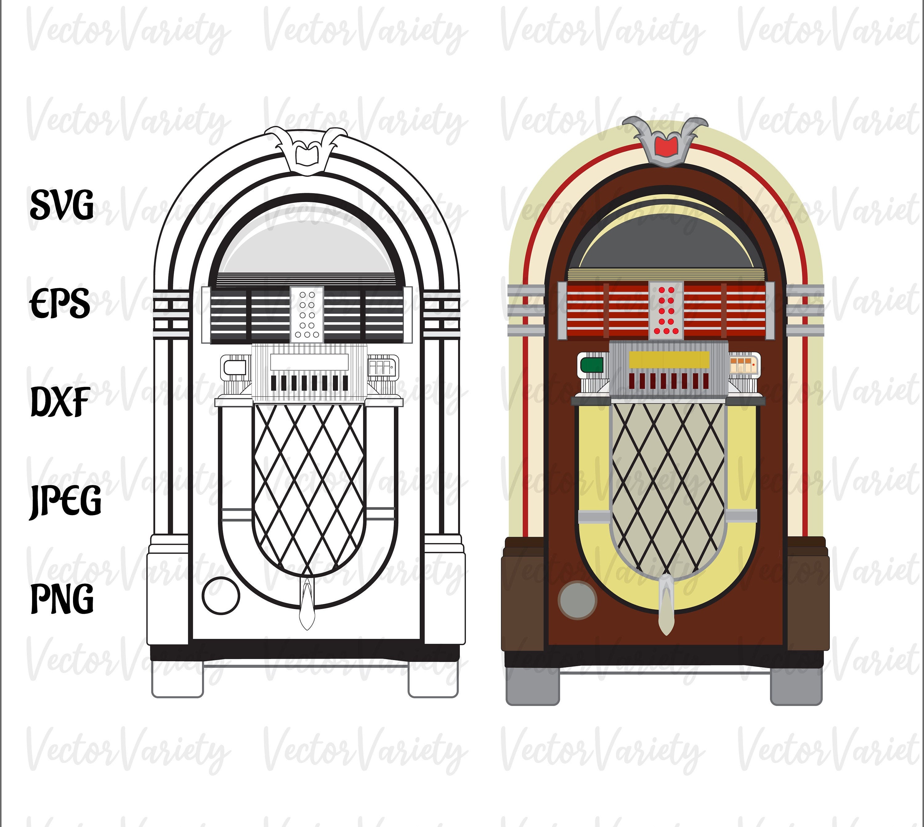 50s Jukebox Vector