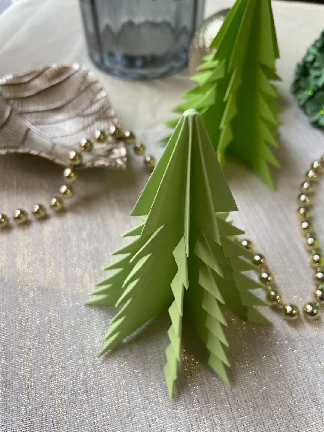 Origami Paper Christmas Trees for Table Decoration - Etsy
