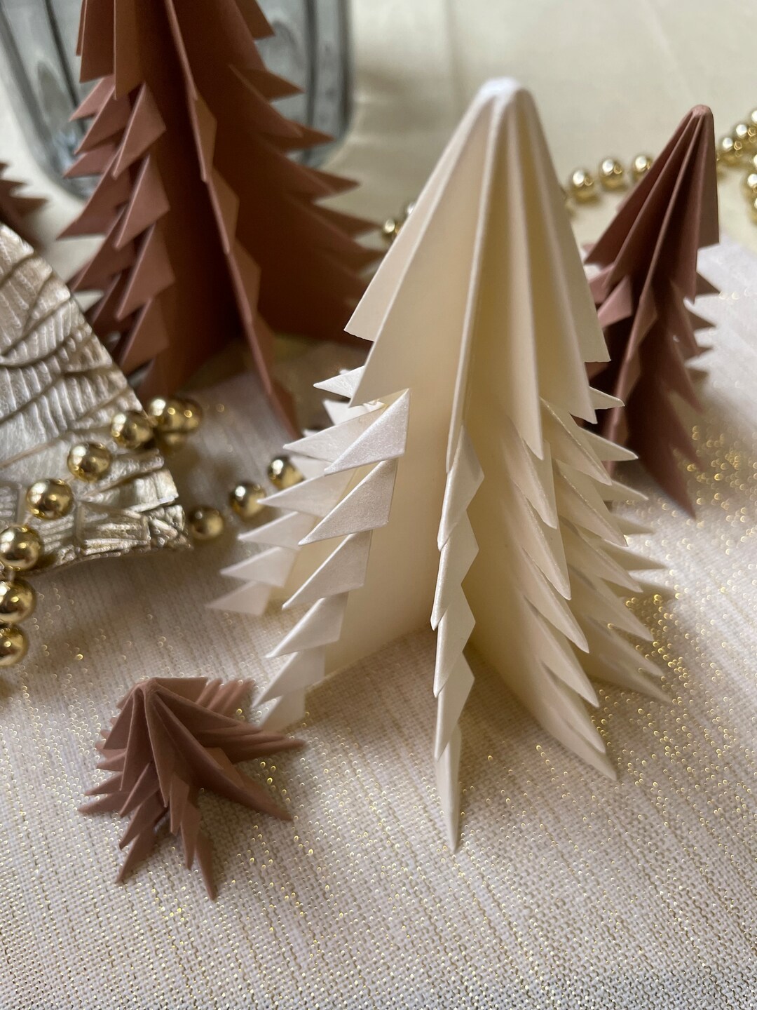 Origami Paper Christmas Trees for Table Decoration - Etsy