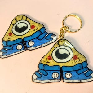 Bill Cipher, Gravity Falls, Shrinky-dink Keychains, Handmade Cartoon ...