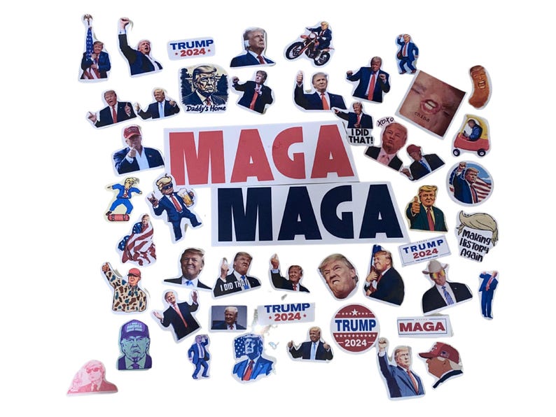 47 Piece Donald Trump Sticker Pack Awesome Gift Idea 47th President of ...