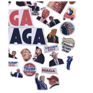 47 Piece Donald Trump Sticker Pack Awesome Gift Idea 47th President of ...
