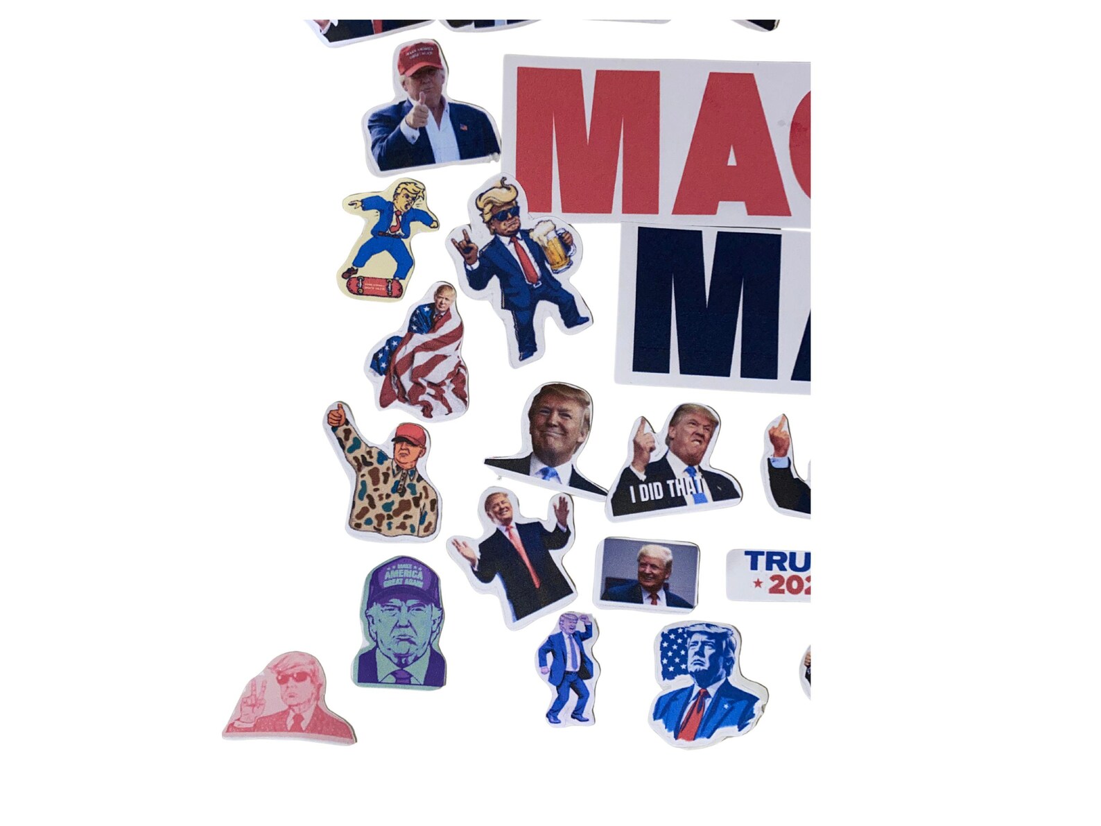 47 Piece Donald Trump Sticker Pack Awesome Gift Idea 47th President of ...