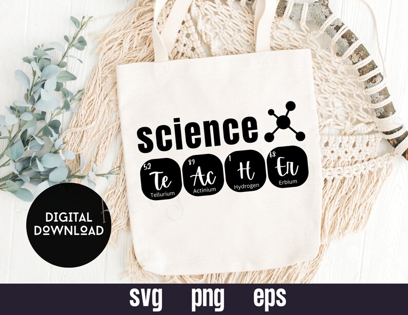Periodic Table Teacher Svg, Png Files, Teacher Element Inspirational ...