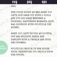 Sam Jersey Shore Letter SVG - Etsy