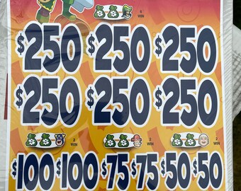 Pull Tabs Cash Board - Etsy