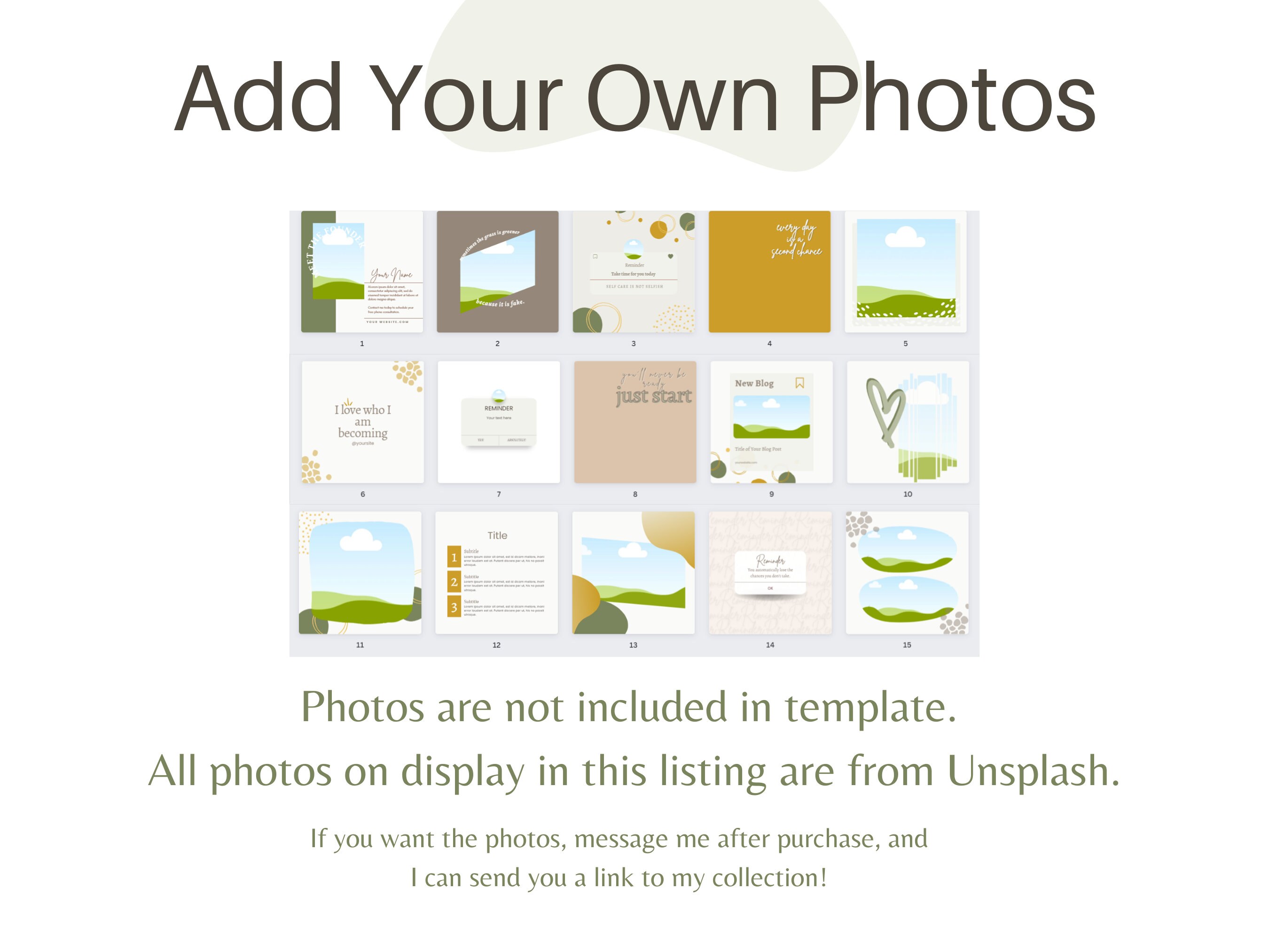 Blogger Template Instagram Post Template Canva Templates - Etsy