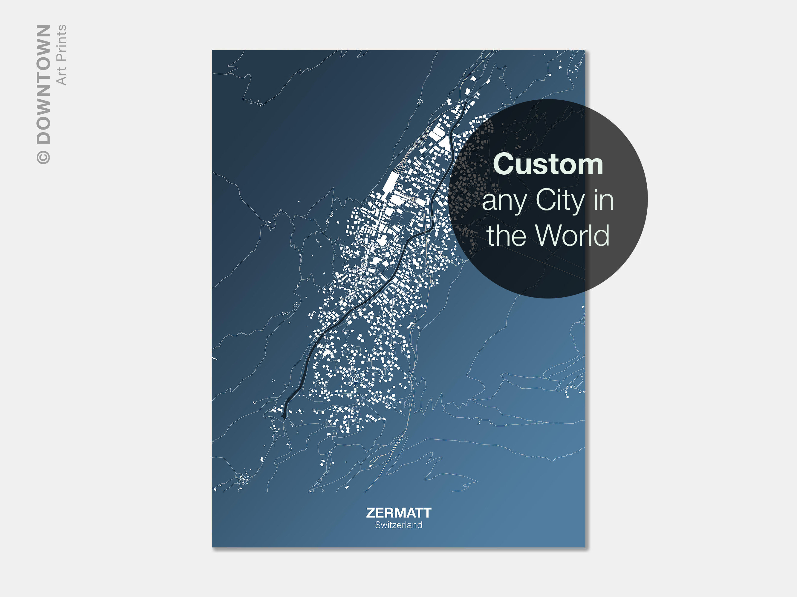 Custom City Map Print Personalized Map - Etsy