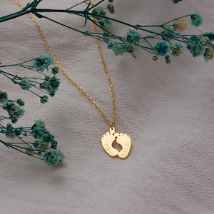 14k Solid Gold Personalized New Mom Gift • New Mother Necklace • First ...
